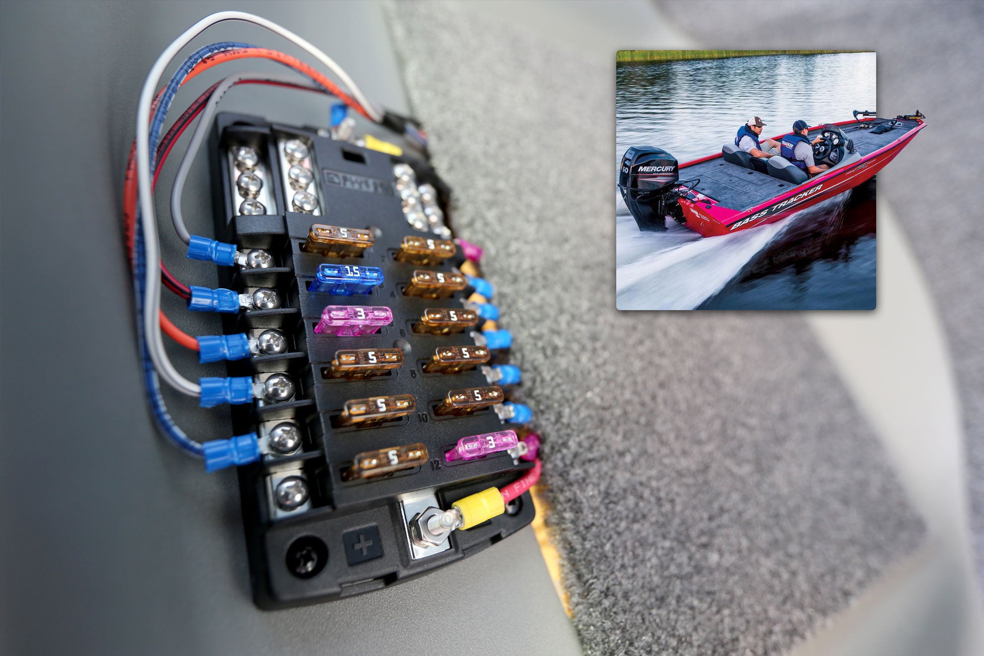 Boat fuse panel store