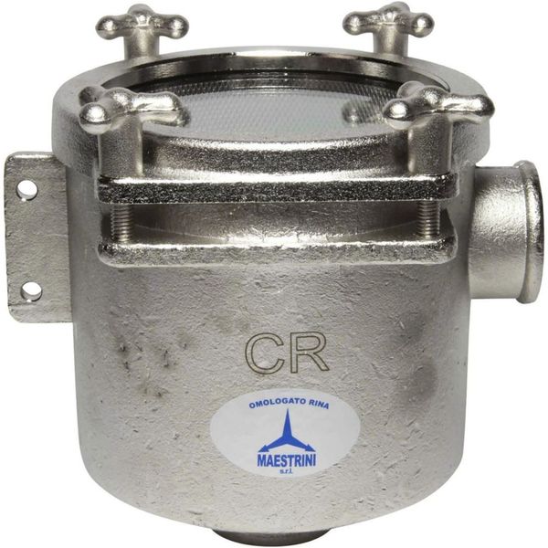 Maestrini DZR Brass Bracket Mounted Water Strainer (1" BSP Female)